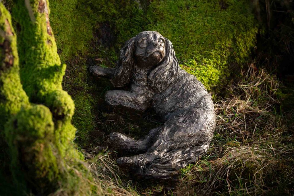 Bronze Cavalier King Charles Sculpture | King Charles Spaniel Statue