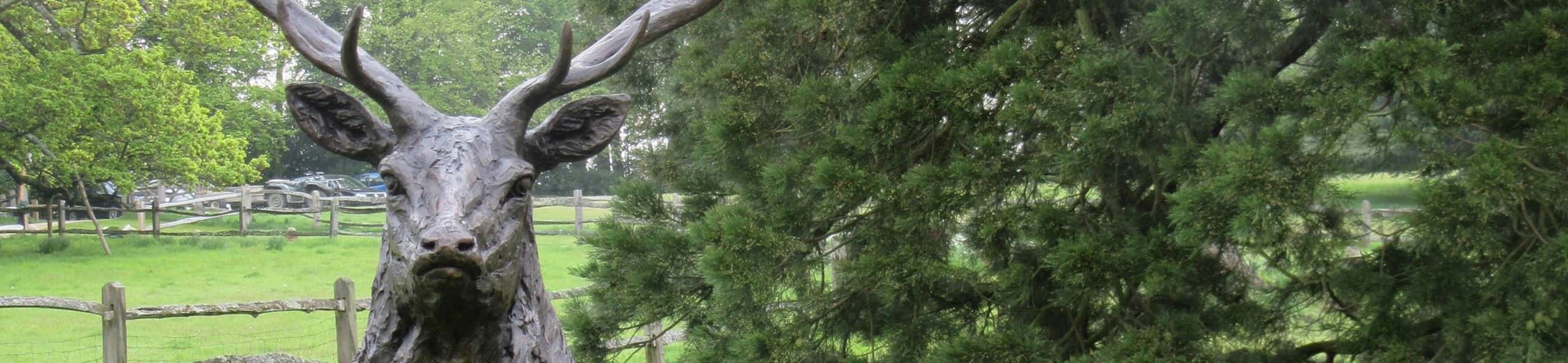 Bronze Standing Red Deer Stag Sculpture | Bronze Stag Statue | Outdoor