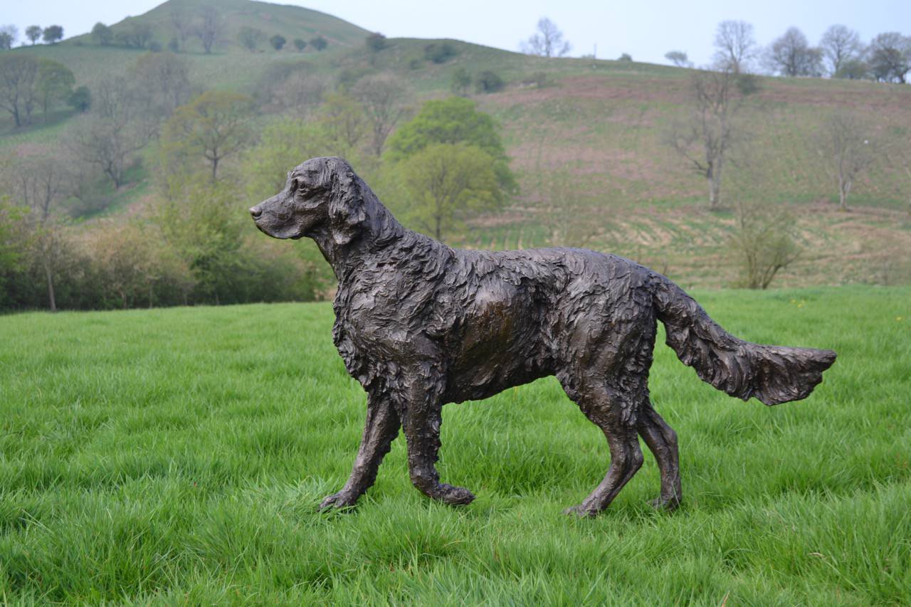 English Setter Sculpture by Tanya Russell | Bronze English Setter Statue