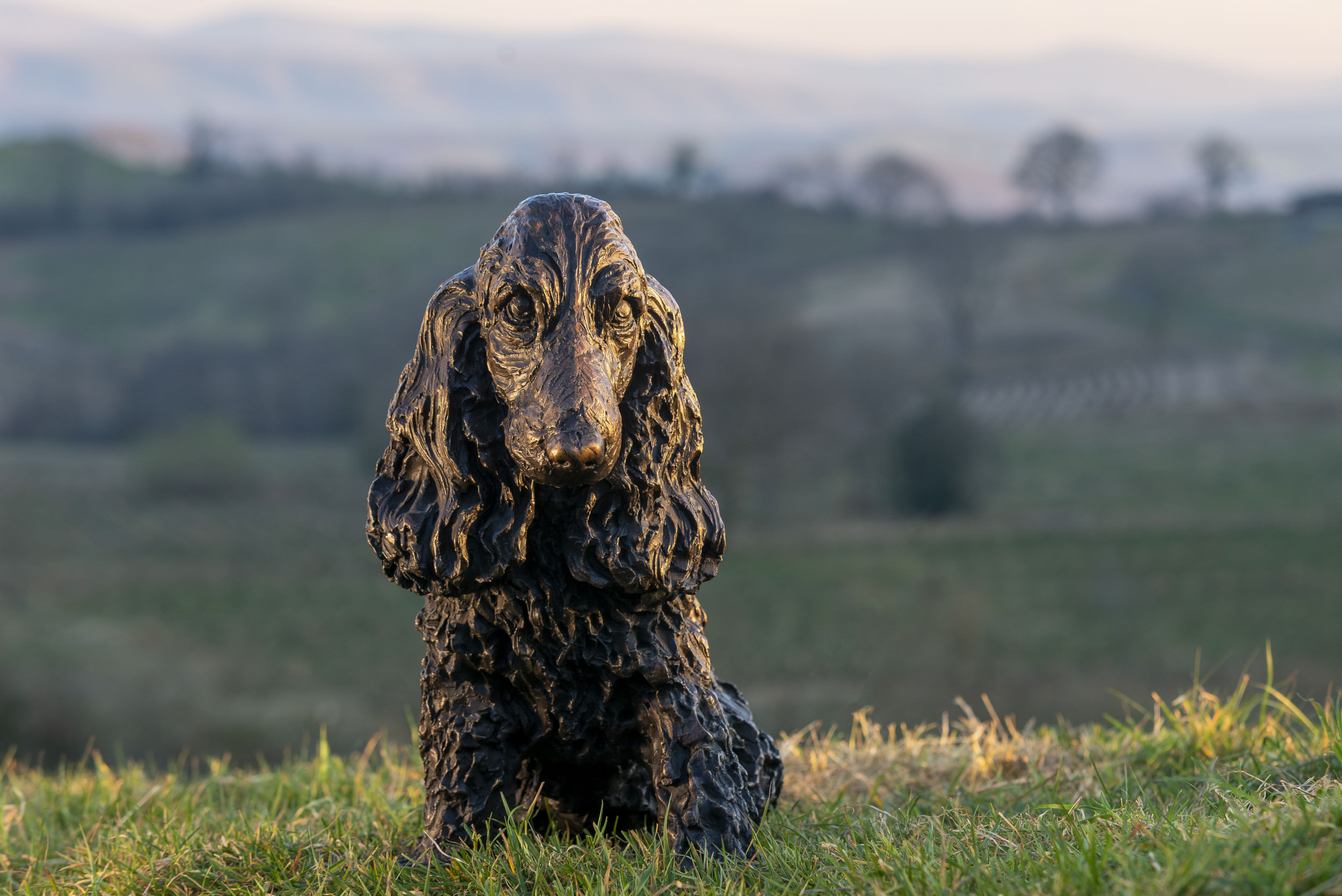 Cocker Spaniel sculpture by Tanya Russell | Cocker Spaniel Garden Statue