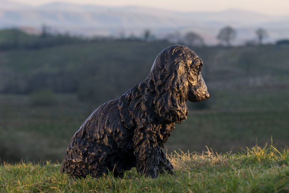 Cocker Spaniel sculpture by Tanya Russell | Cocker Spaniel Garden Statue