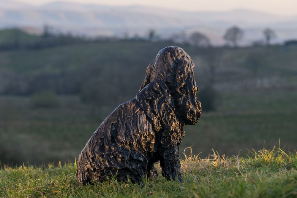 Cocker Spaniel sculpture by Tanya Russell | Cocker Spaniel Garden Statue