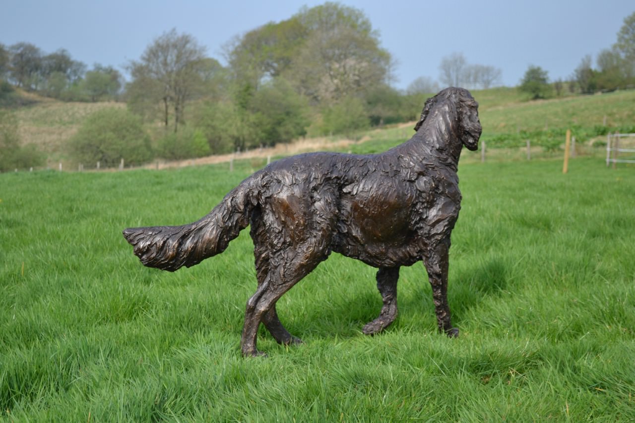 English Setter Sculpture by Tanya Russell | Bronze English Setter Statue