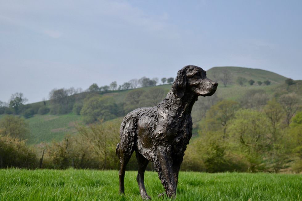 English Setter Sculpture by Tanya Russell | Bronze English Setter Statue