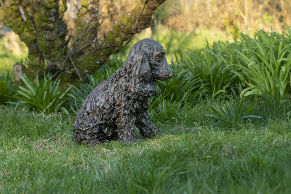 SITTING COCKER SPANIEL SCULPTURE | Tanya Russell