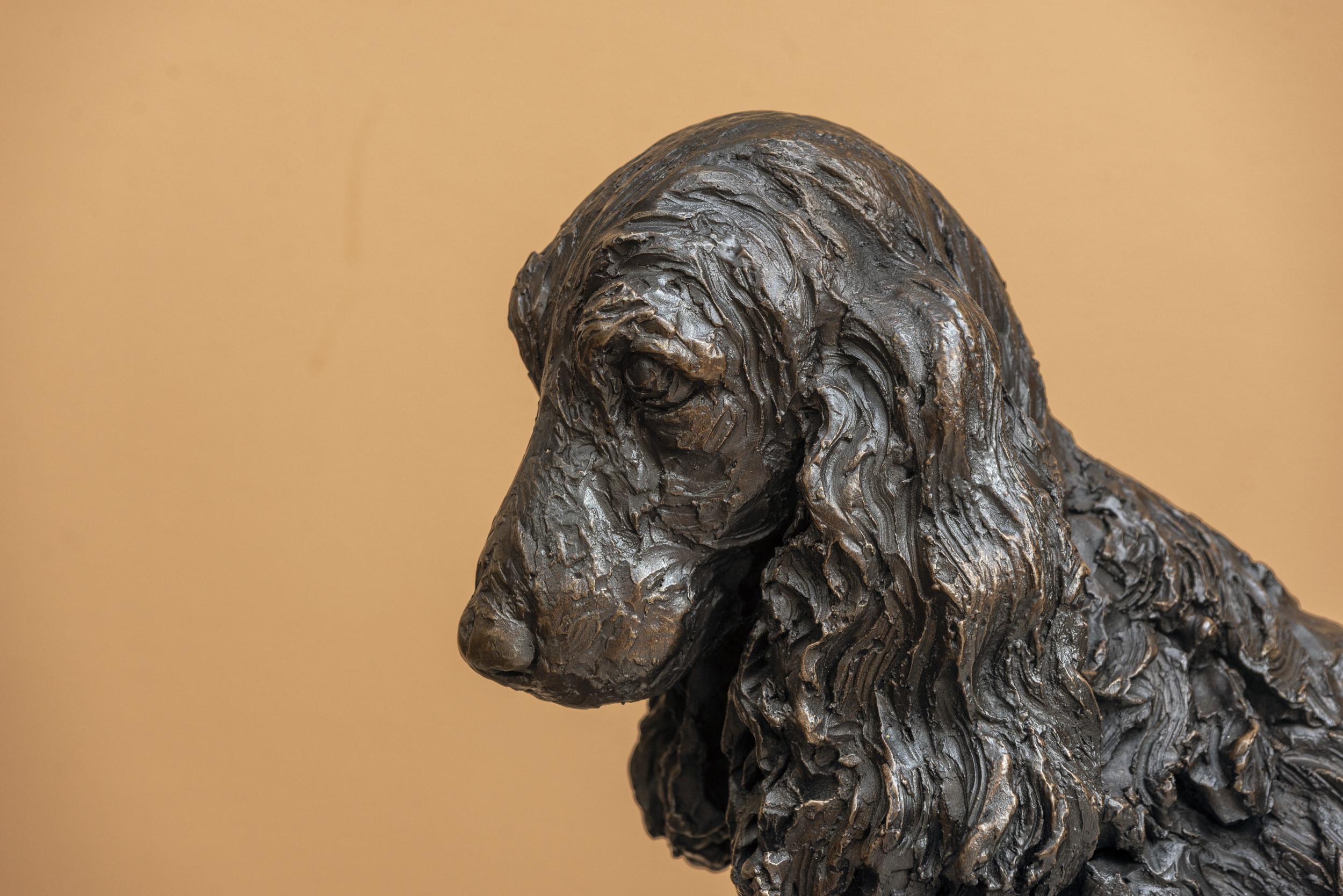 Cocker Spaniel sculpture by Tanya Russell | Cocker Spaniel Garden Statue