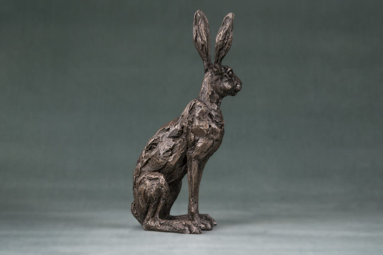 Sitting Hare sculpture by Tanya Russell