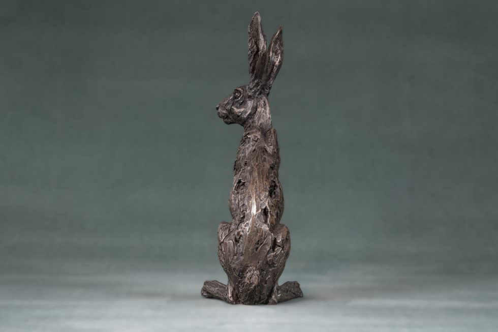 Sitting Hare Sculpture | Bronze Hare Statue | Hare Ornament