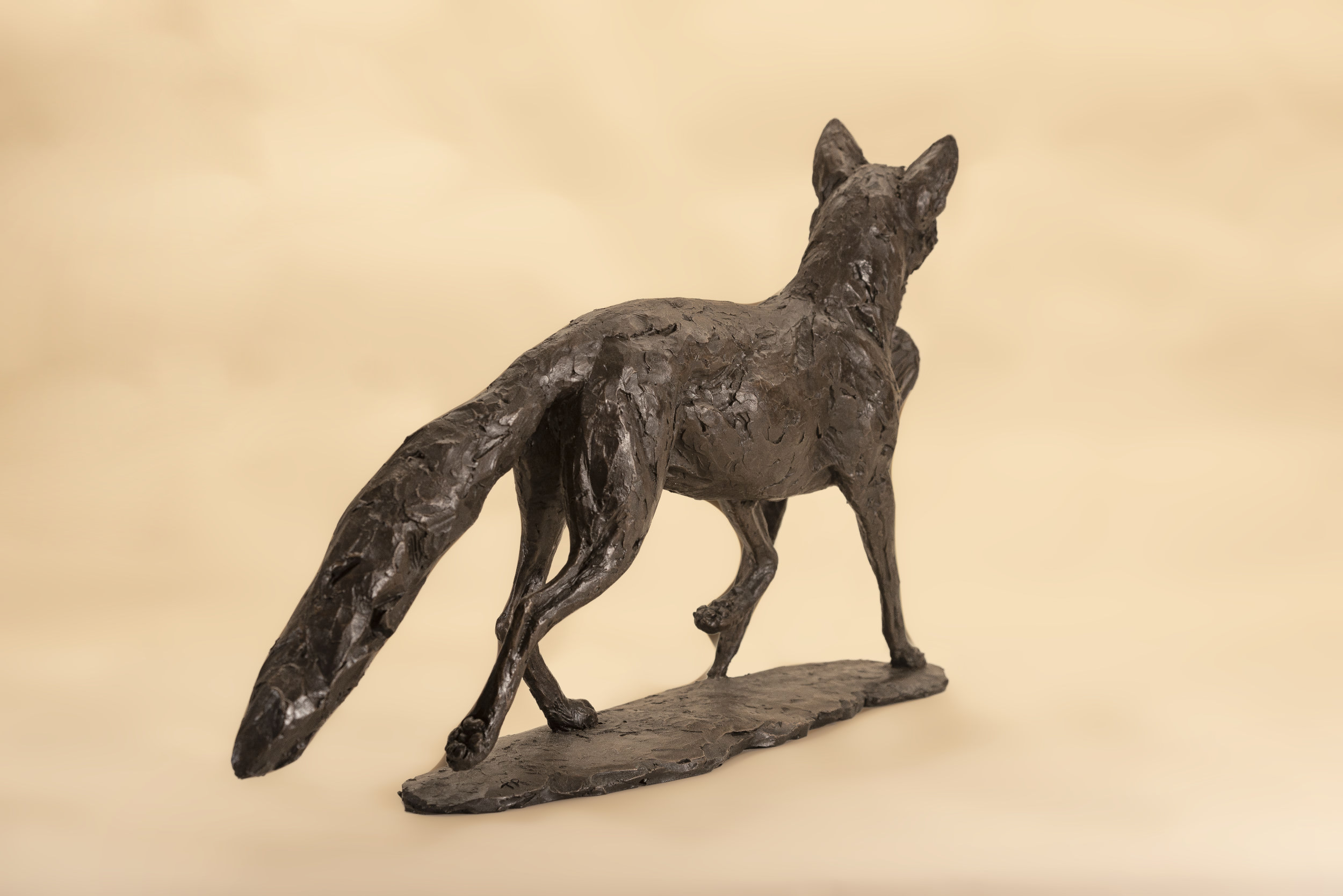 Bronze Fox and Pheasant Sculpture | Bronze Fox Statue | Ornament