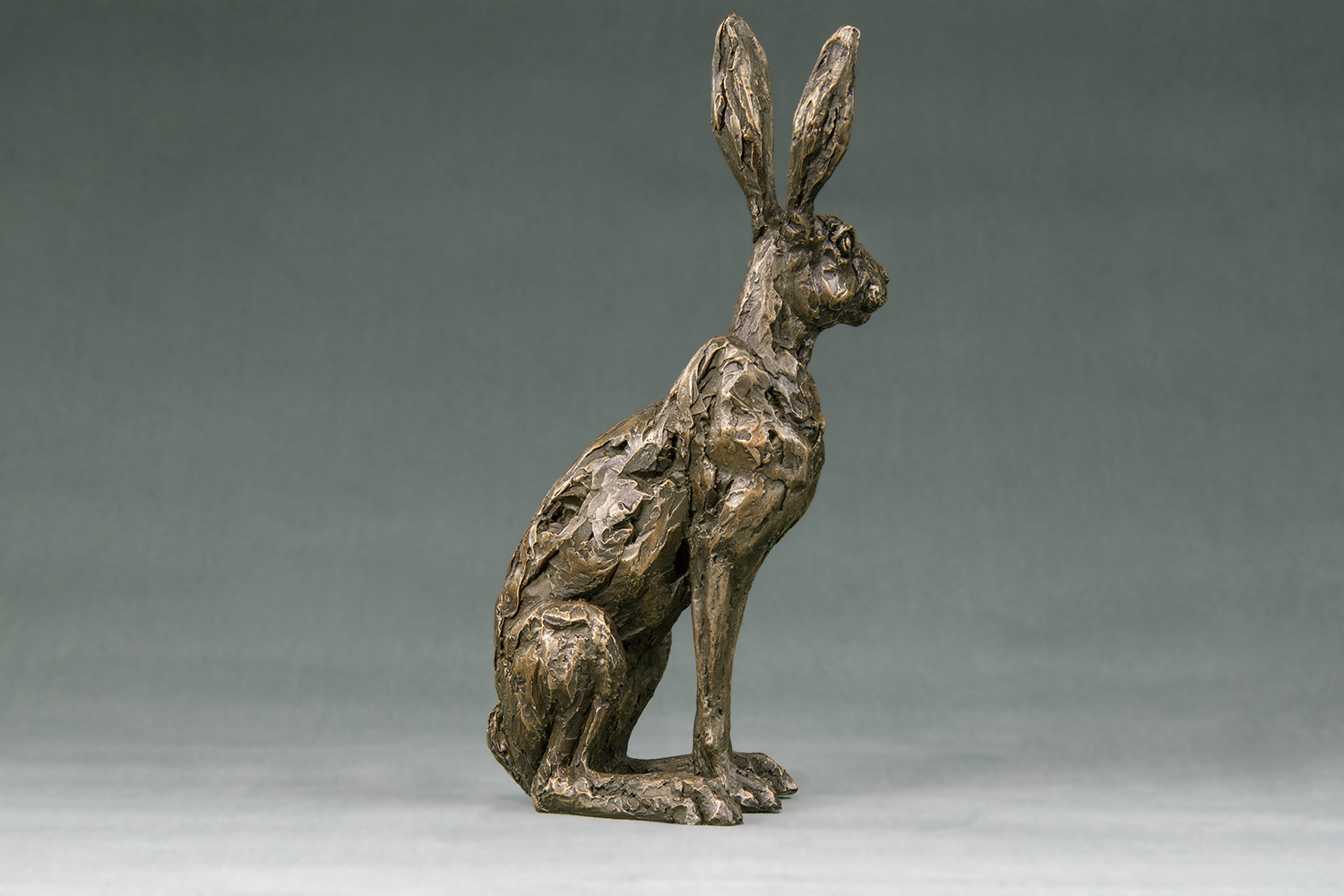 Sitting Hare Sculpture | Bronze Hare Statue | Hare Ornament
