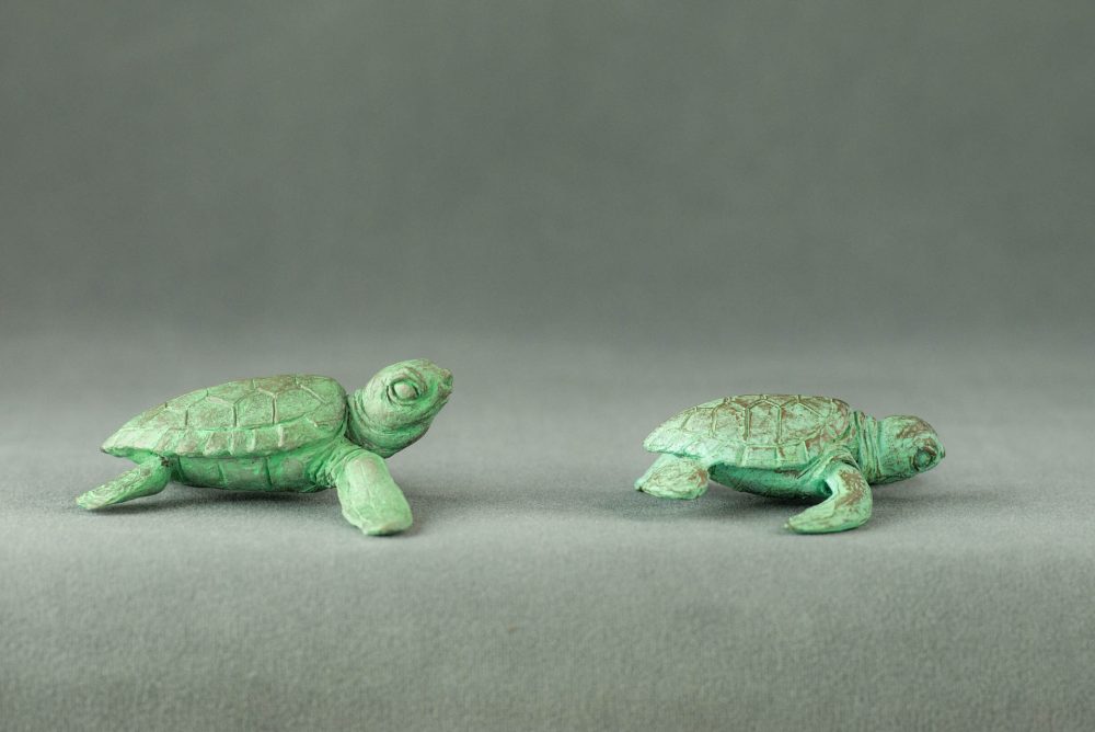 Pair of Baby Turtles Sculpture | Bronze Turtle Statue | Sea Turtle ...