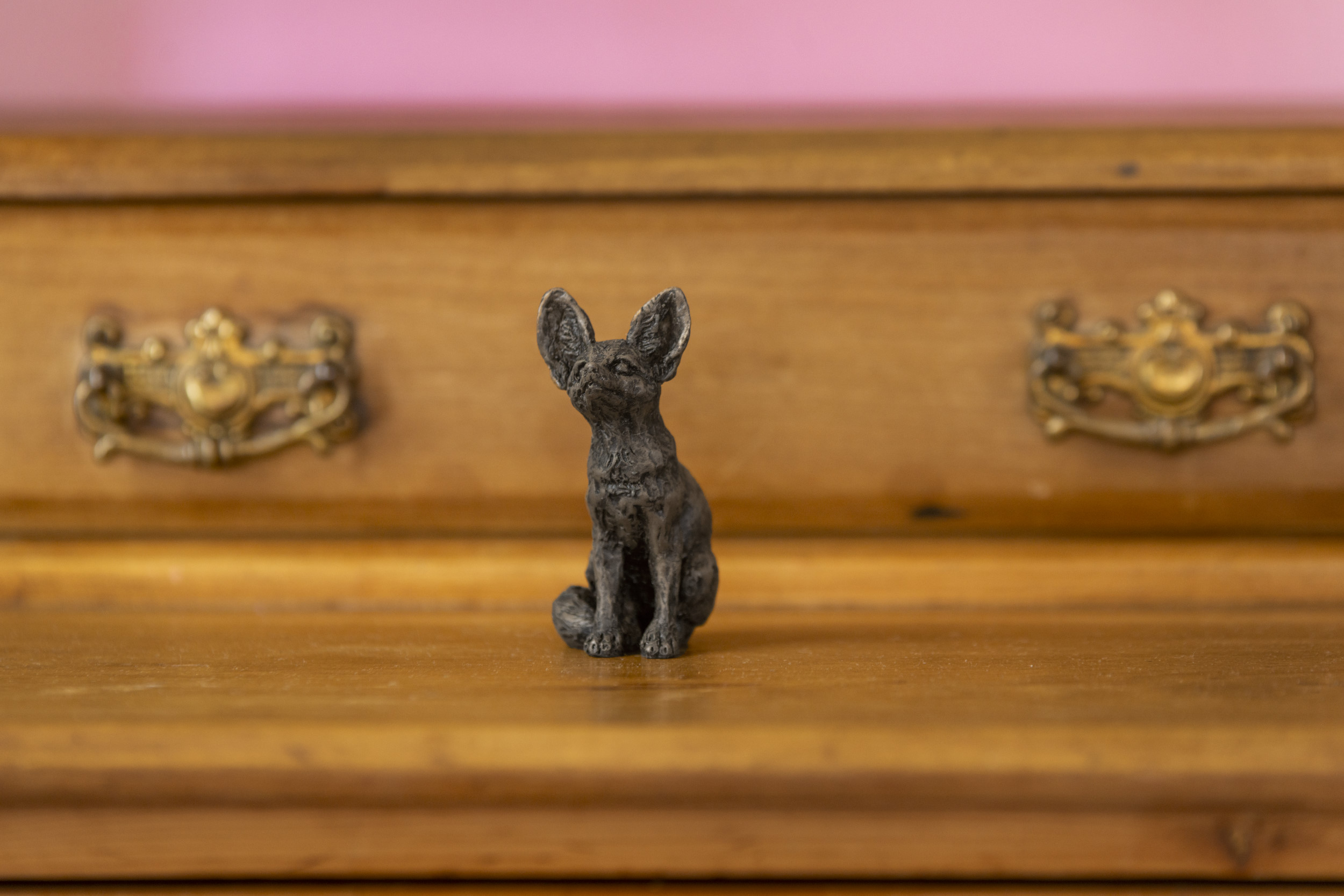 Fennec Fox Sculpture | Fennec Fox Statue | Bronze Fox Ornament