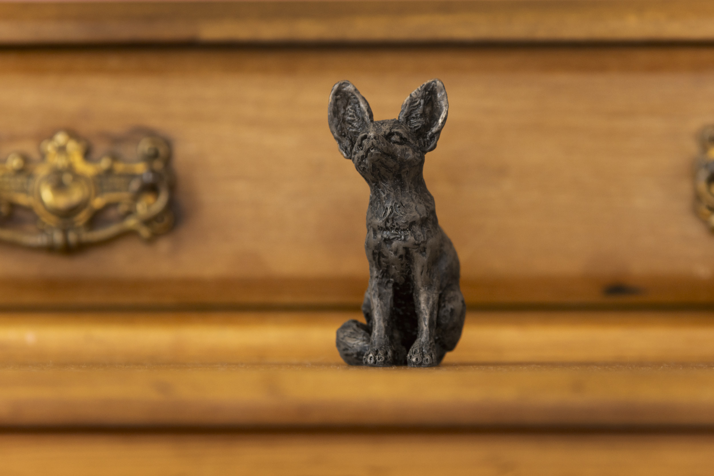 Fennec Fox Sculpture | Fennec Fox Statue | Bronze Fox Ornament