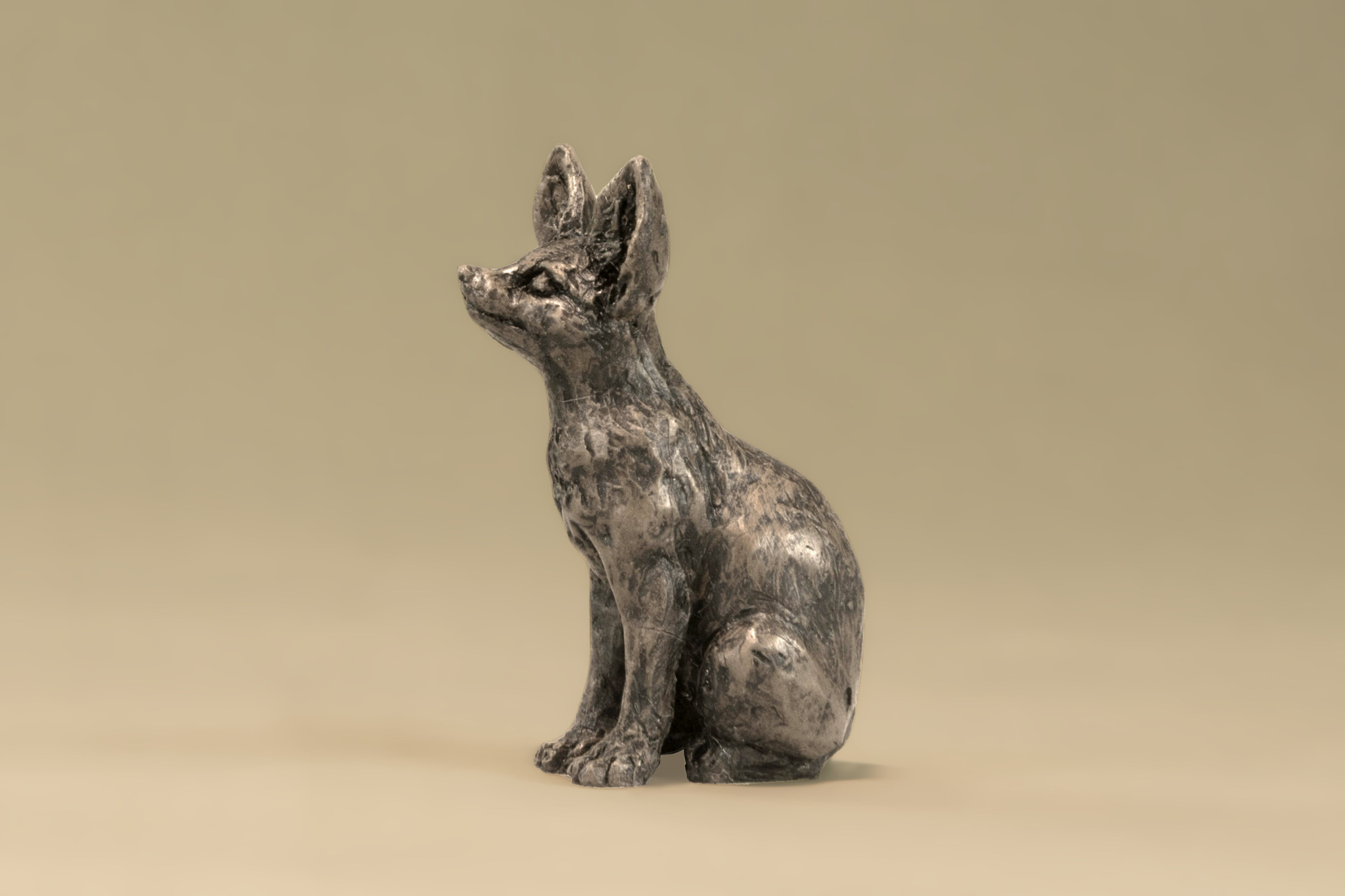 Fennec Fox Sculpture | Fennec Fox Statue | Bronze Fox Ornament
