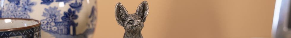 Fennec Fox Sculpture | Fennec Fox Statue | Bronze Fox Ornament