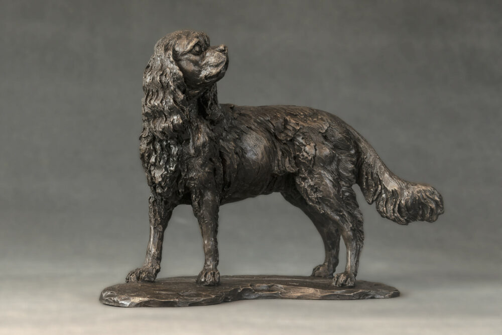 SMALL STANDING CAVALIER KING CHARLES SPANIEL SCULPTURE | Tanya Russell