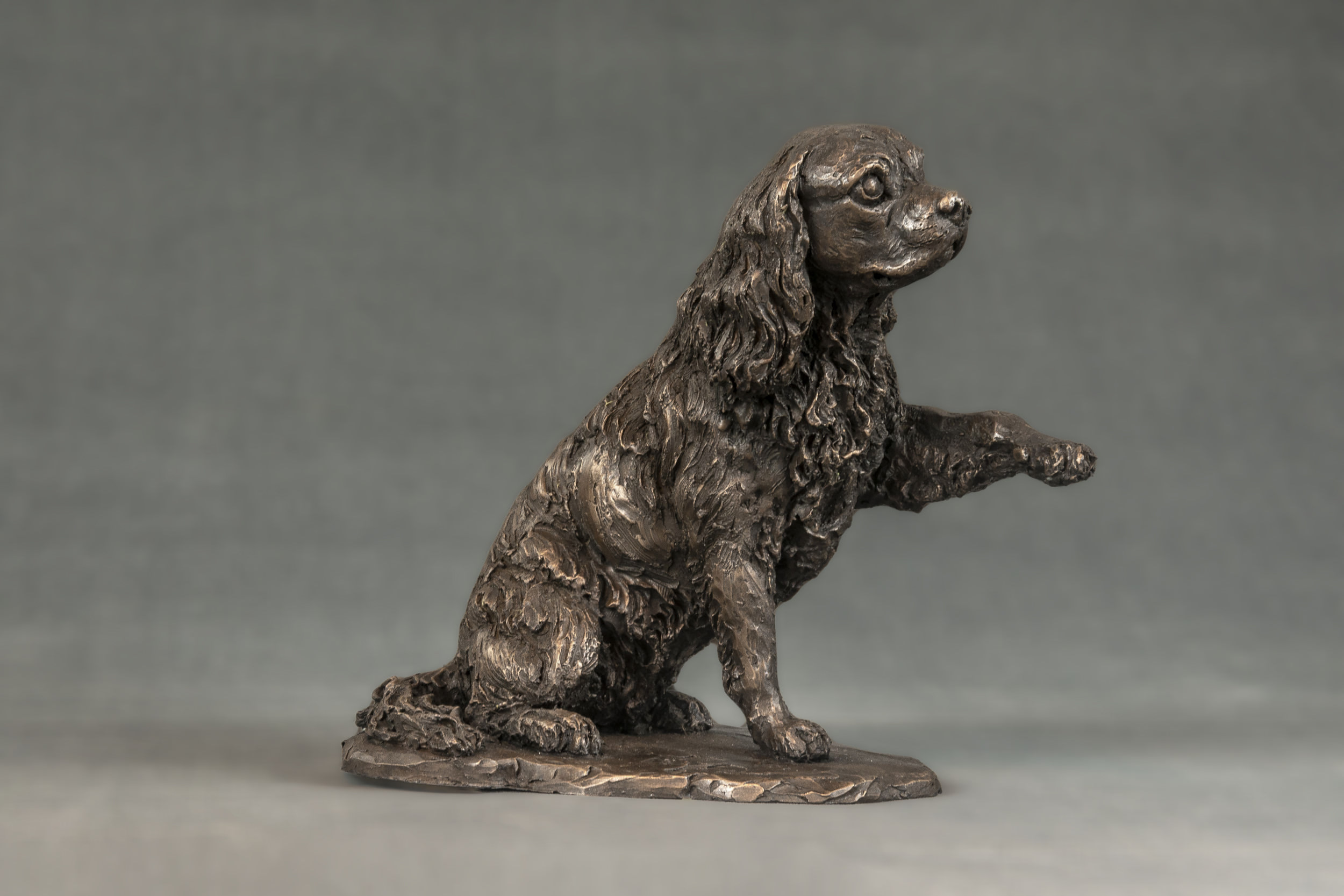 Bronze Cavalier King Charles Sculpture | Bronze Spaniel Statue