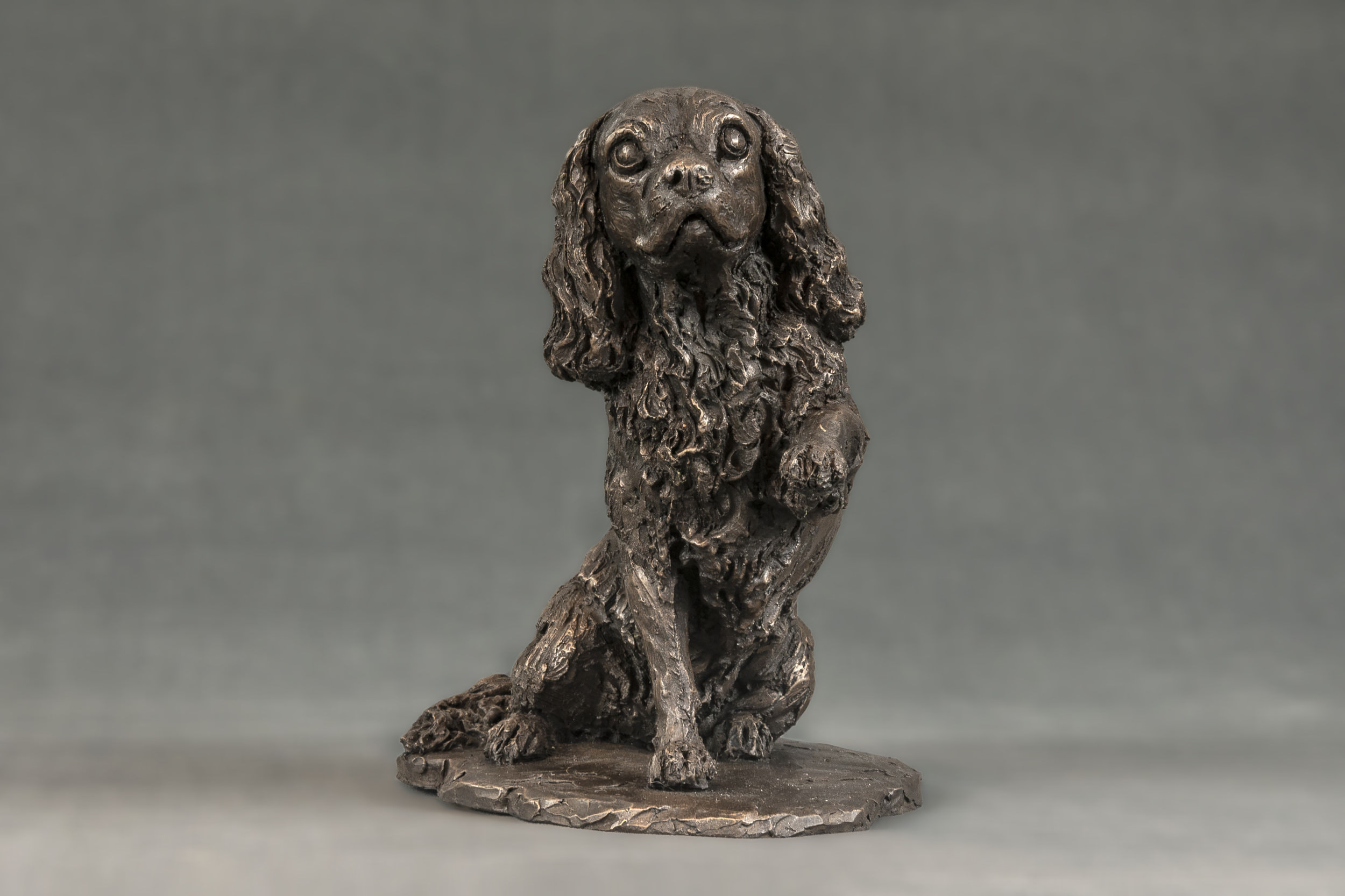 Bronze Cavalier King Charles Sculpture | Bronze Spaniel Statue