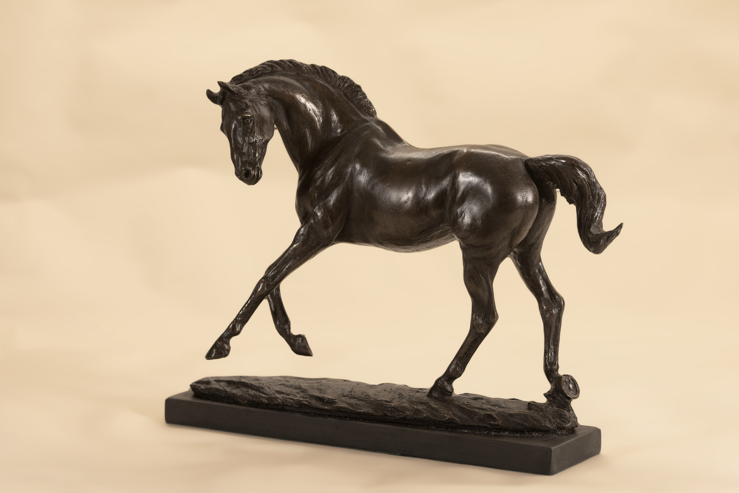 Playing Horse Sculpture | Bronze Playful Horse Statue | Horse Ornament