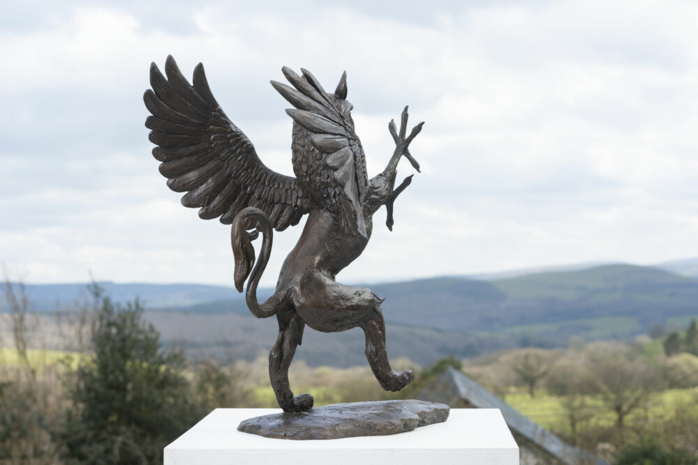 HERALDIC GRIFFIN RAMPANT SCULPTURE | Tanya Russell
