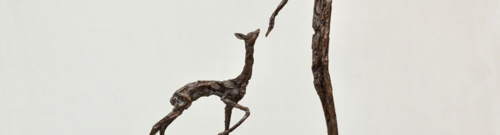 'Trust' Woman and Fawn Sculpture | Bronze Figure Statue | Outdoor