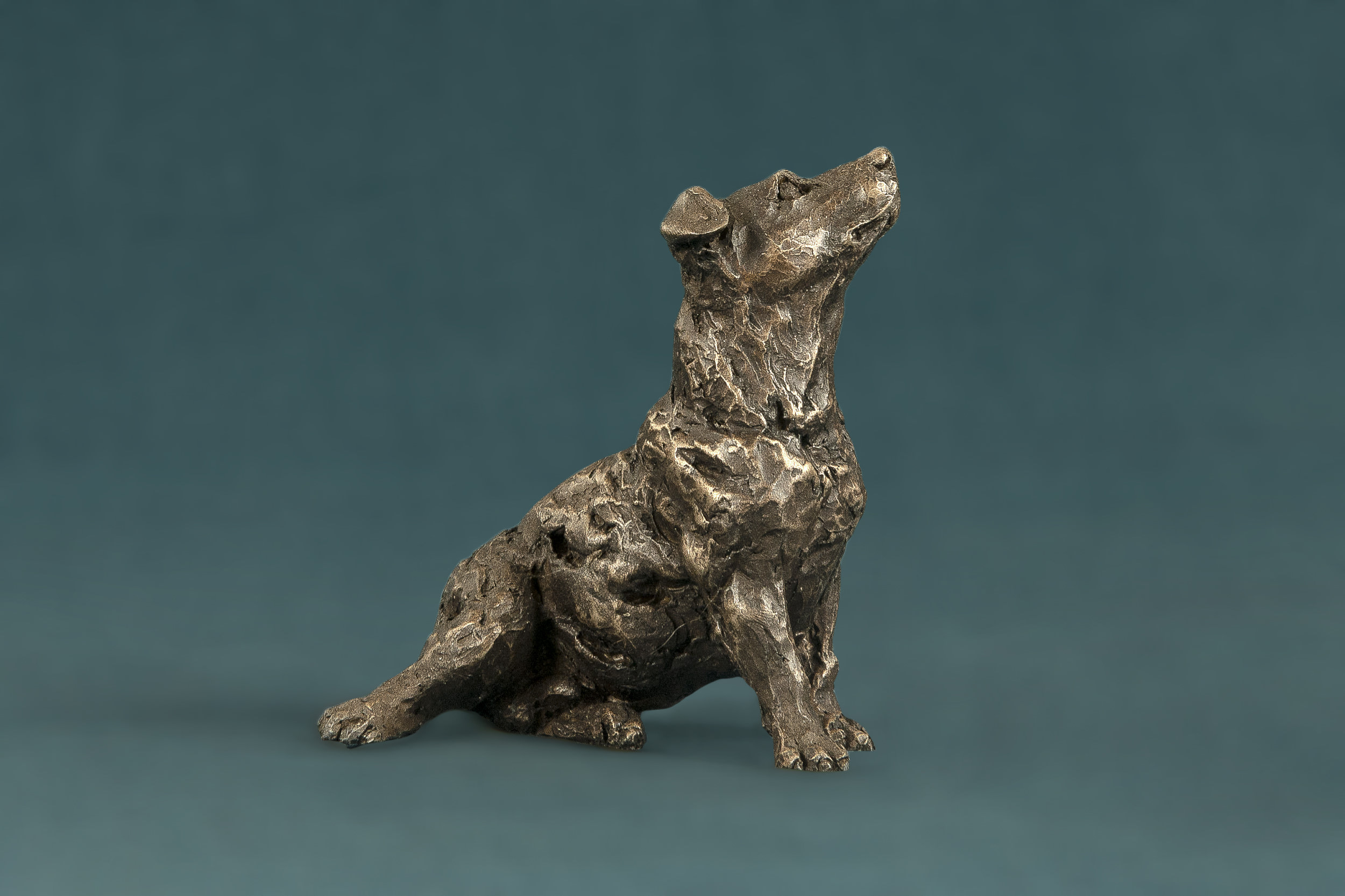 Bronze Sitting Jack Russell Terrier Sculpture | Dog Statue | Ornament