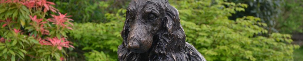 Cocker Spaniel sculpture by Tanya Russell | Cocker Spaniel Garden Statue