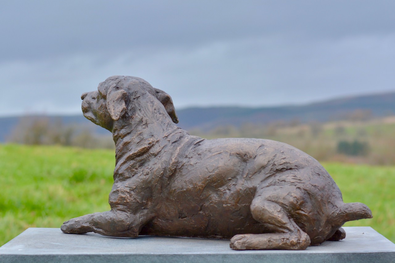 Bronze Jack Russell Terrier sculpture | Life Size Jack Russell statue