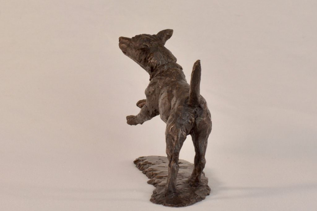 Bronze Running Jack Russell Terrier Sculpture | Jack Russell Statue