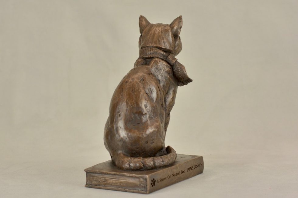 A Street Cat Named Bob Sculpture | Bronze Cat Statue | Cat Ornament