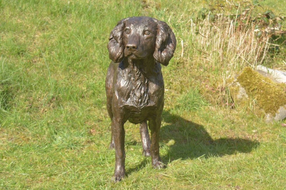 Bronze Springer Spaniel sculpture | Spaniel statue | Lifesize Spaniel ...