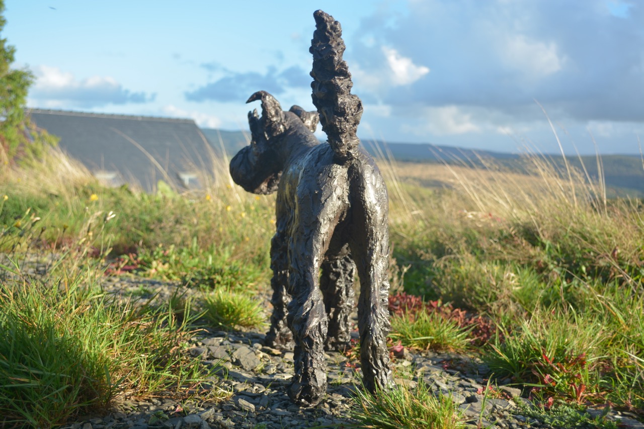 STANDING MINIATURE SCHNAUZER SCULPTURE | Tanya Russell