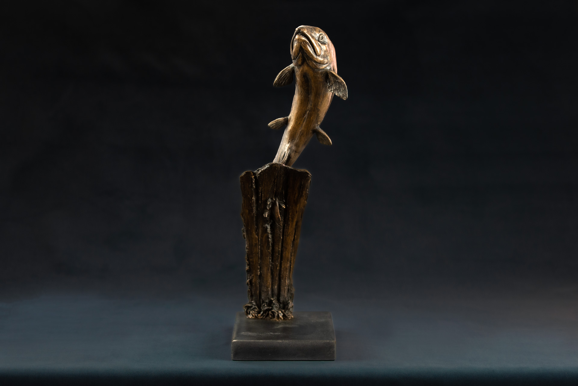 LEAPING SALMON SCULPTURE | Tanya Russell