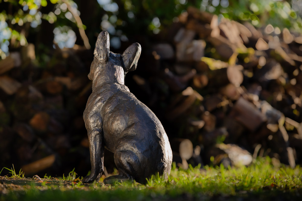 French Bulldog Sculpture | Bronze French Bulldog Garden Statue