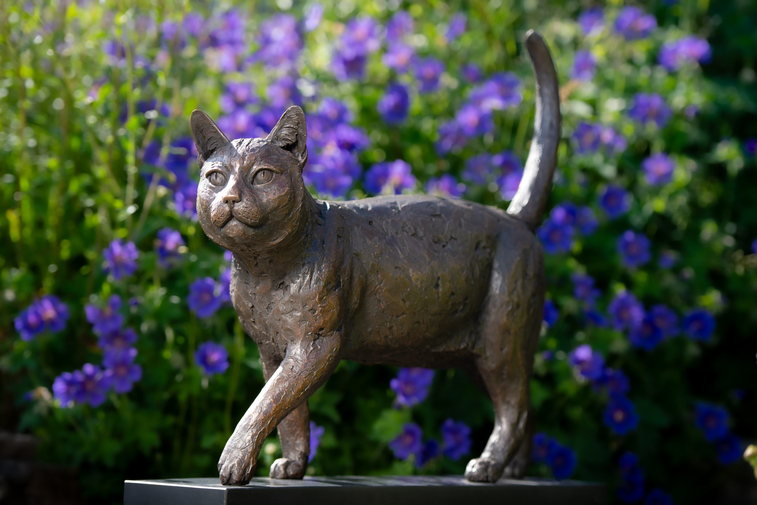 Community Cat Sculpture | Bronze Cat Statue | Cat Ornament