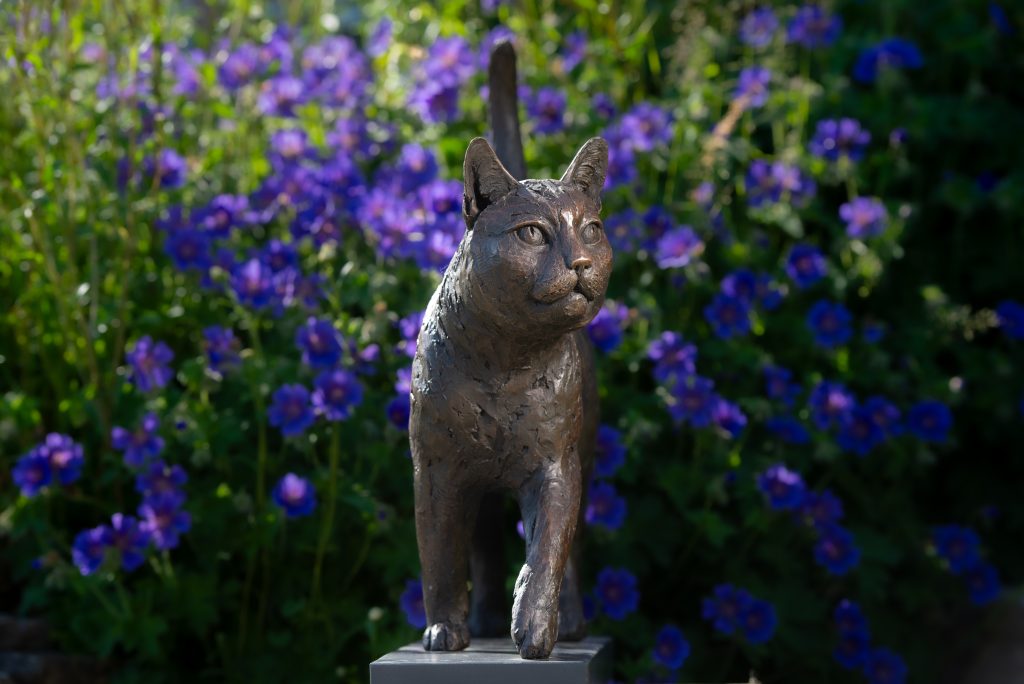 Community Cat Sculpture | Bronze Cat Statue | Cat Ornament